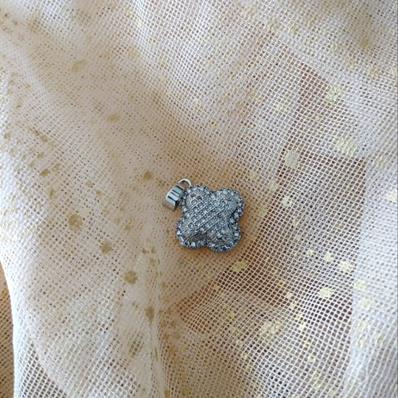 Jewelry | Pave Clover Pendant | Poshmark